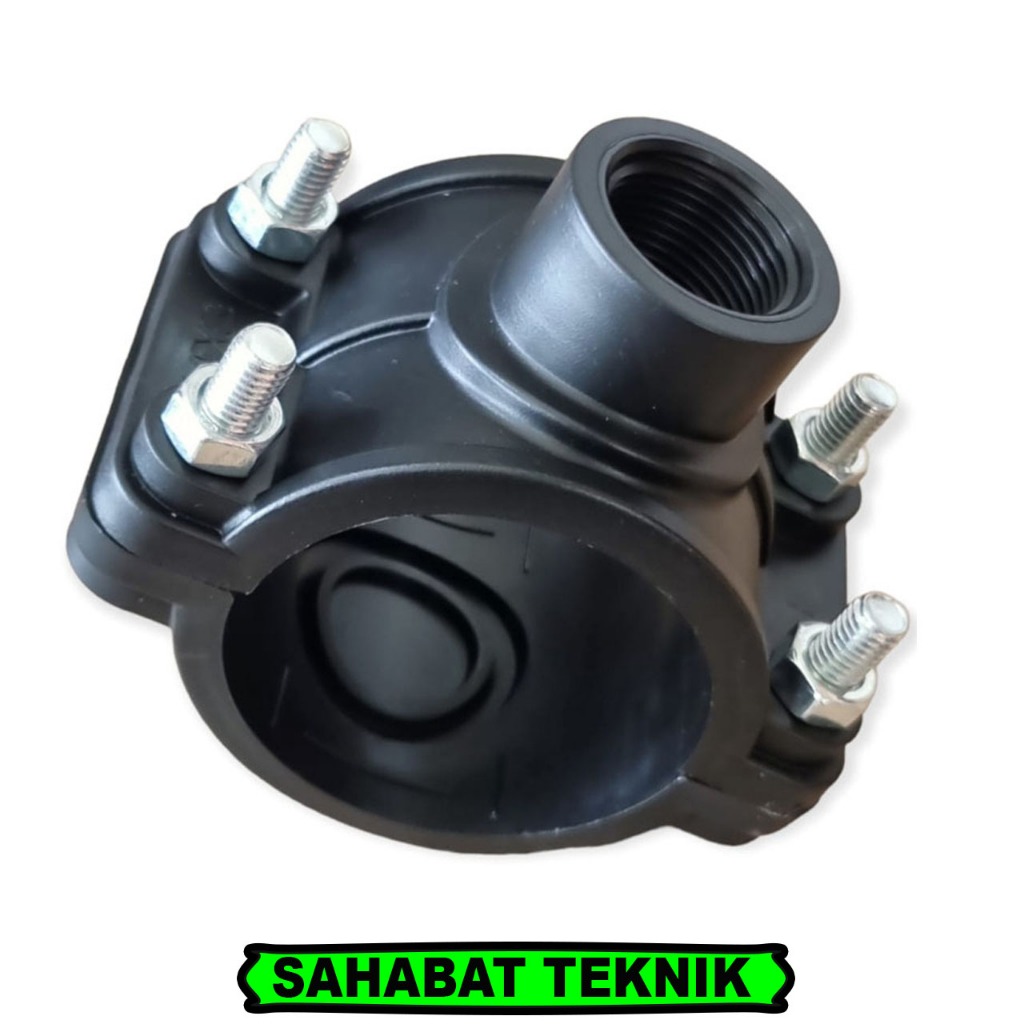 Jual Clamp Saddle Hdpe 90mm x 32mm - Clam Sadle Pipa HDPE 3" x 1" inch ...