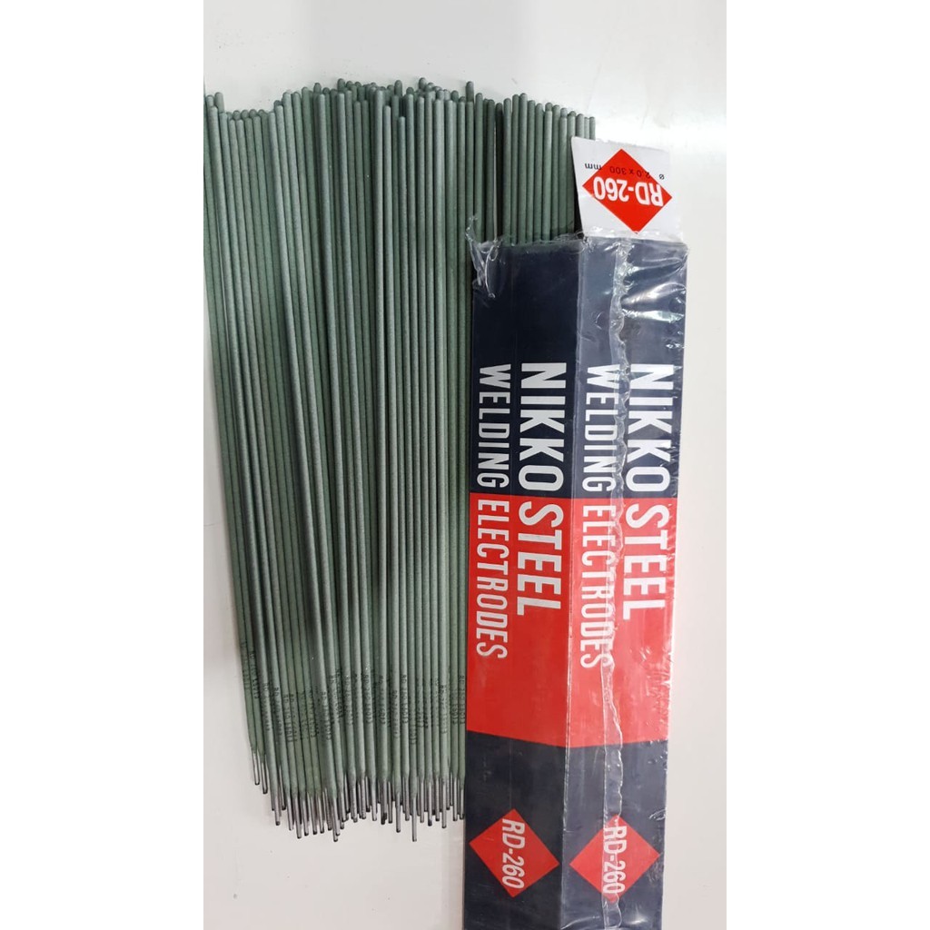 Jual Kawat Las Listrik ukuran 2 mm Nikko Steel 2 KG RD-260 2.0MM 300MM | Shopee Indonesia
