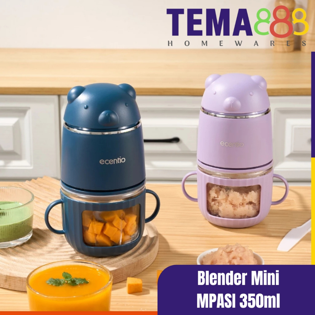 Jual ECENTIO Food Chopper 350ml MPASI Bayi Multi-fungsi Blender Mini ...
