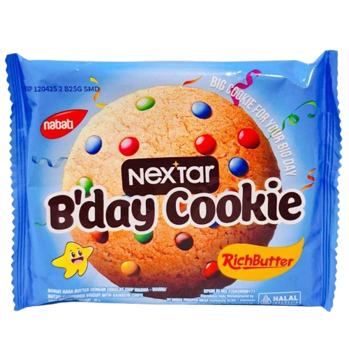 Jual Nextar B'day Cookie - Nabati - Richbutter - 1 Pack isi 10 | Shopee ...