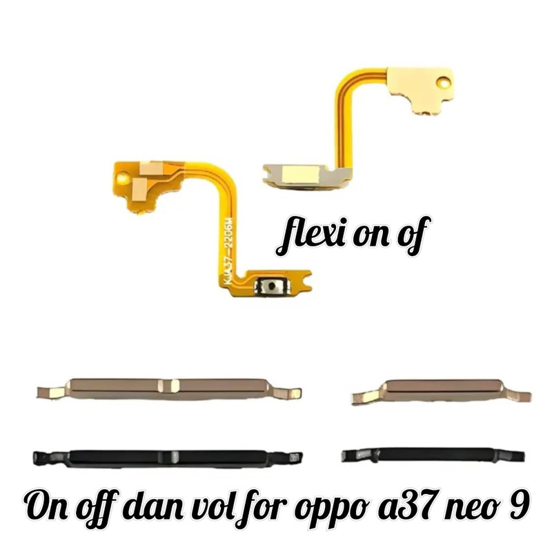 Jual tombol On Off volume + fleksibel on off Oppo A37 / A37F / Neo 9 original | Shopee Indonesia