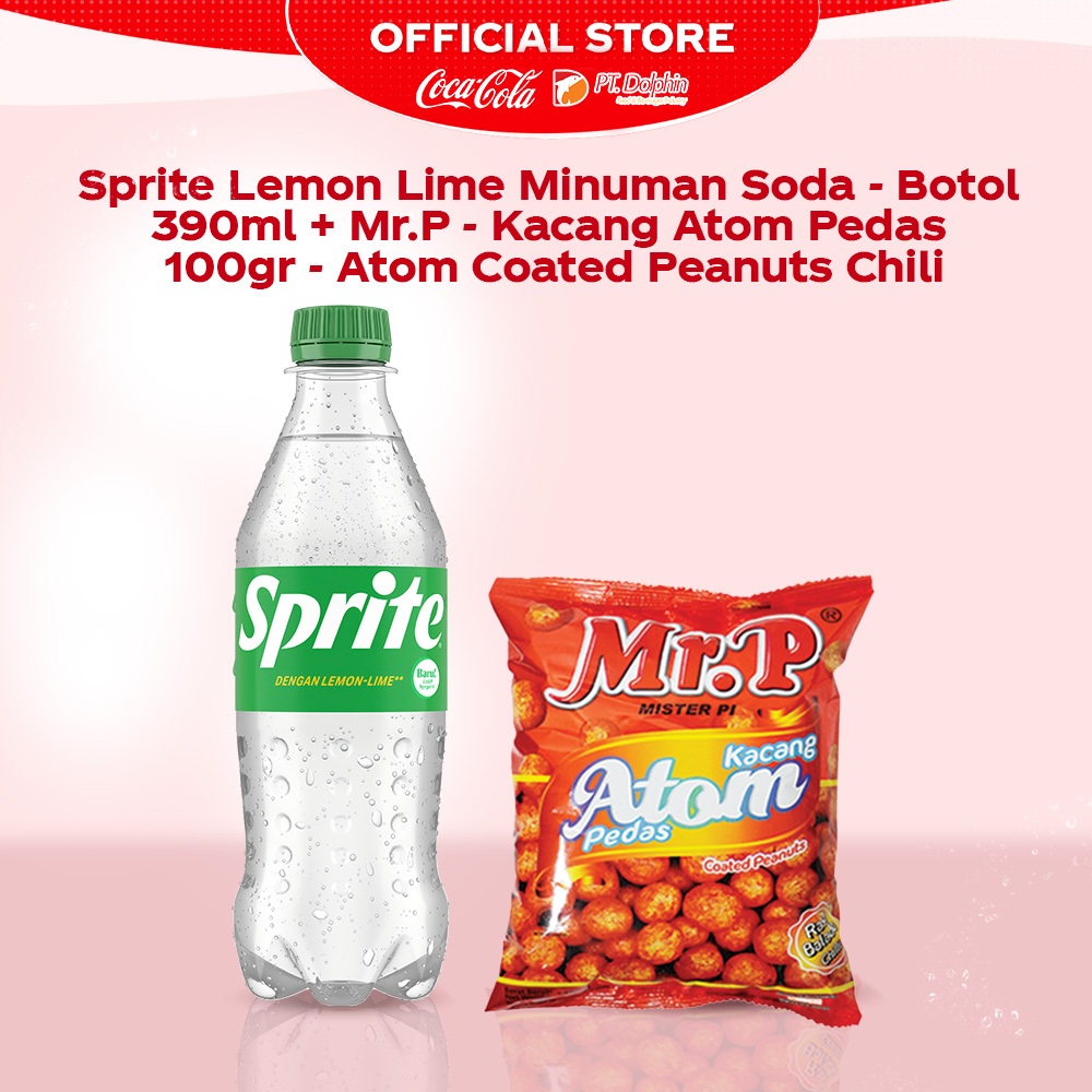 Jual [Bundling] Sprite PET 390ml + Atom Coated Peanuts Chili 100 g | Shopee Indonesia