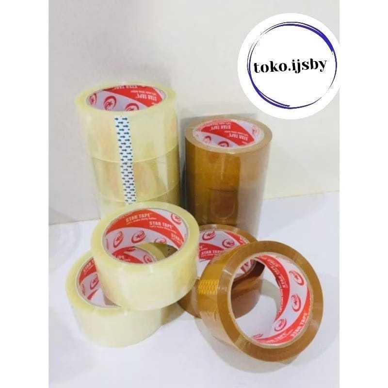 Jual LAKBAN / ISOLASI / WARNA COKLAT /ISOLASI BENING/ ISOLASI HITAM/ DAYA LENGKET KUAT | Shopee ...