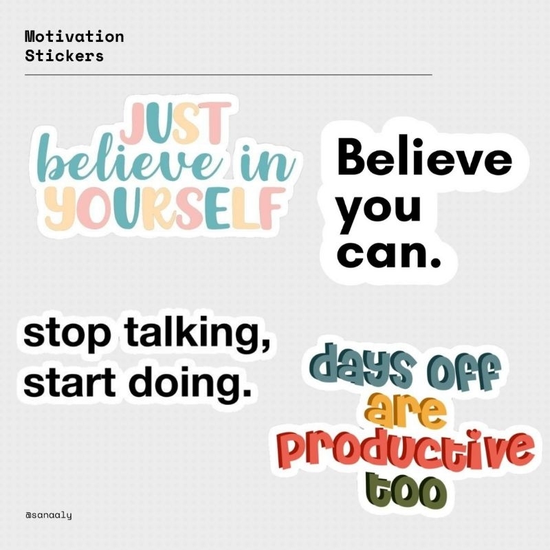 Jual MOTIVATION STICKER | STICKER MOTIVATION | STICKER MOTIVASI ...