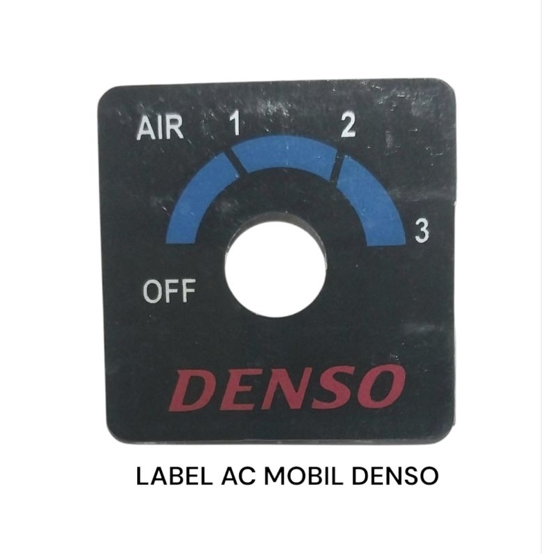 Jual LABEL AC MOBIL ORNAMEN AC MOBIL PUTARAN 123 ASLI DENSO ORIGINAL ...