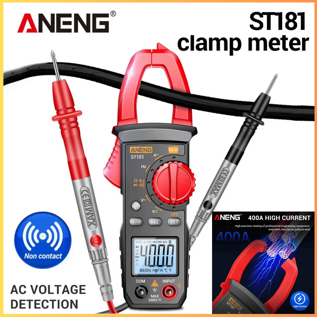Jual ANENG ST181 Digital Tang Clamp Ampere Multimeter Voltage ukur arus ...