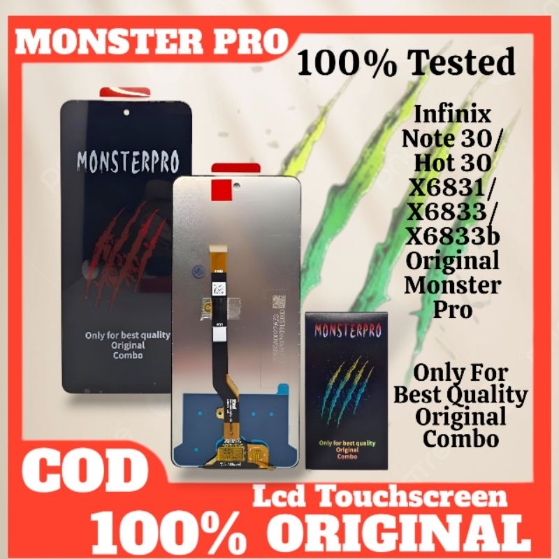 Jual LCD TOUCHSCREEN INFINIX NOTE 30/HOT 30/X6831/X6833/X6833B ORIGINAL ...