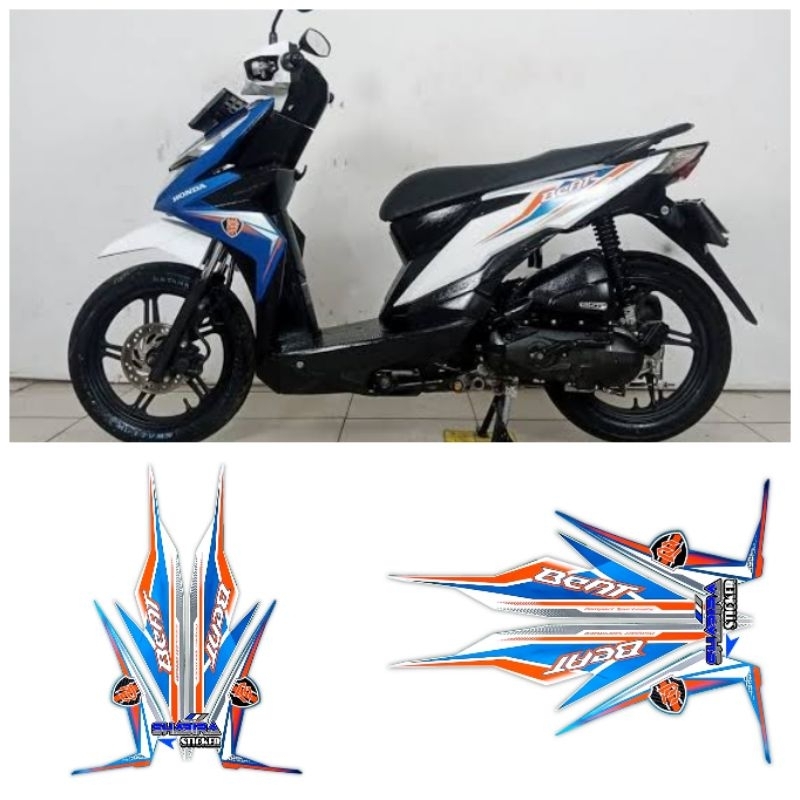 Jual STIKER STRIPING LIS LES POLET BODY MOTOR HONDA BEAT FI 2019 CBS ...