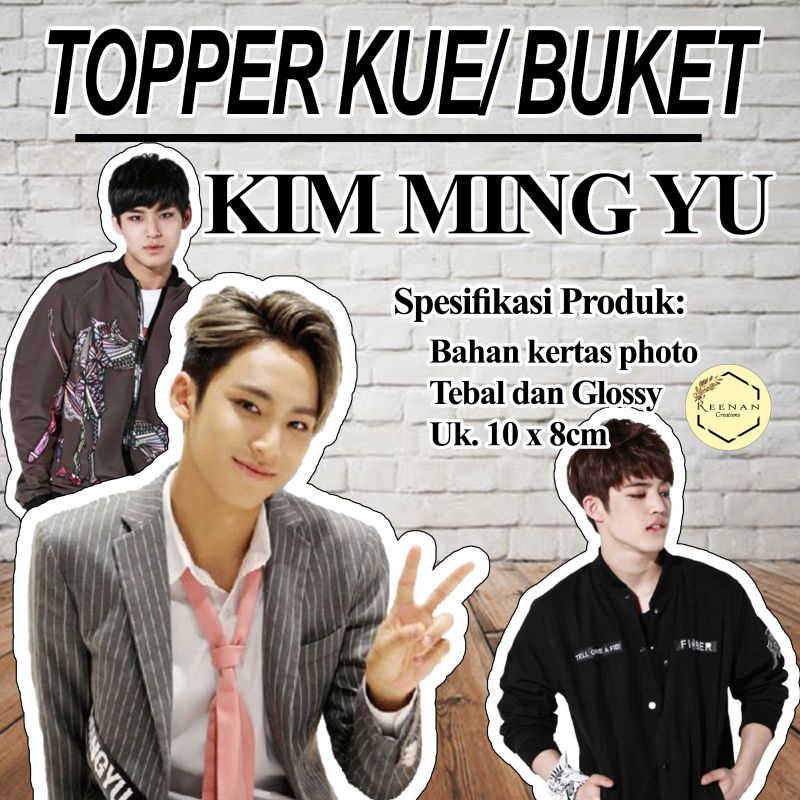 Jual KIM MING YU TOPPER BUKET TOPPER K-POP TOPPER KUE | Shopee Indonesia