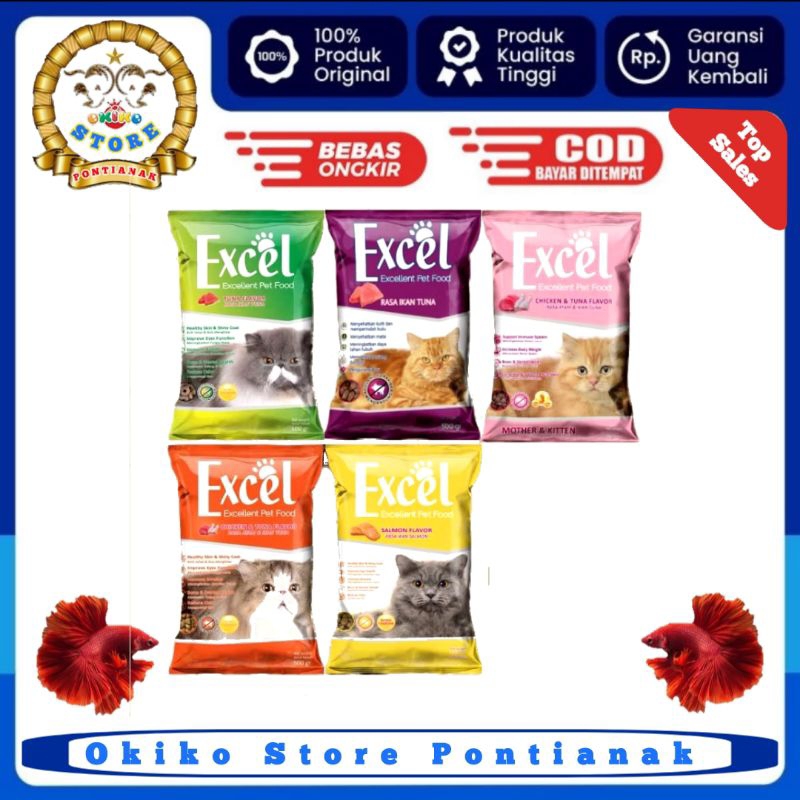 Jual EXCEL CAT FOOD 500G PAKAN KUCING 500G EXCEL | Shopee Indonesia