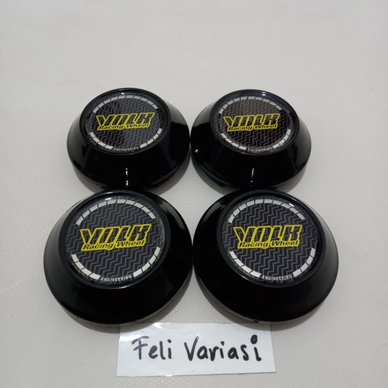 Jual Dop roda tutup velg racing VOLK diameter 6,8 cm harga 4pcs ...