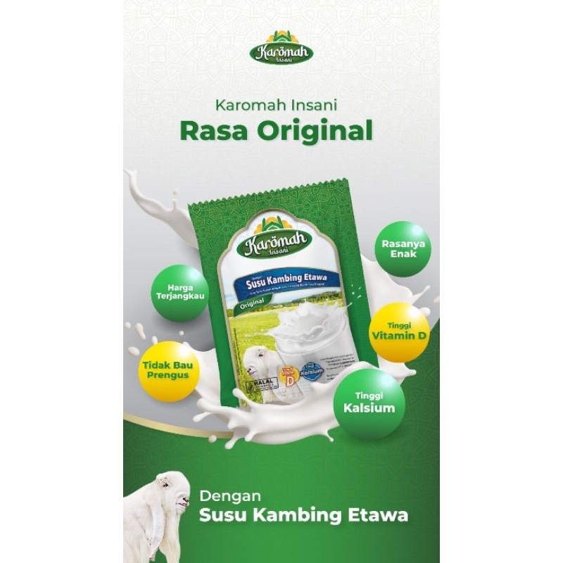 Jual Susu Etawa Karomah Insani 1 Renceng 10 Sachet | Shopee Indonesia
