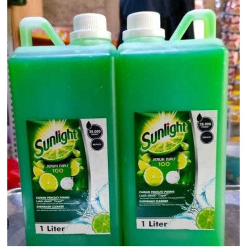 Jual sunlight/sabun cuci piring jeruk nipis kemasan 1 liter | Shopee Indonesia