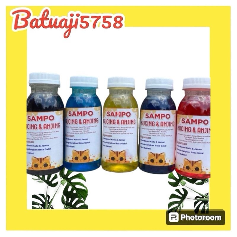 Jual Sampo Kucing Anti Jamur dan Kutu 100ml tutup | Shopee Indonesia