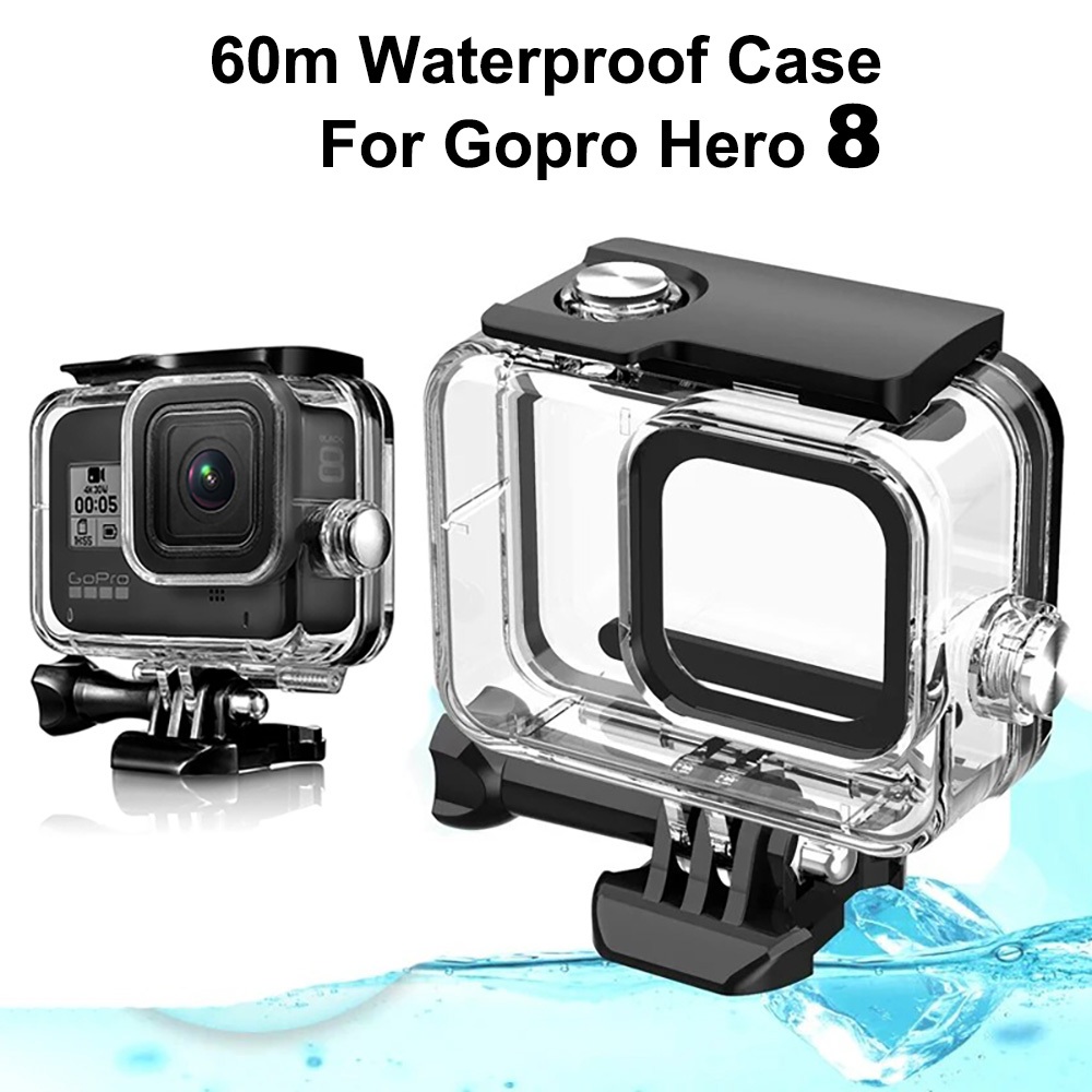 Jual For Gopro Hero 8 Waterproof Case Gopro8 Dive Housing 60m underwater Aksesoris GoPro action ...