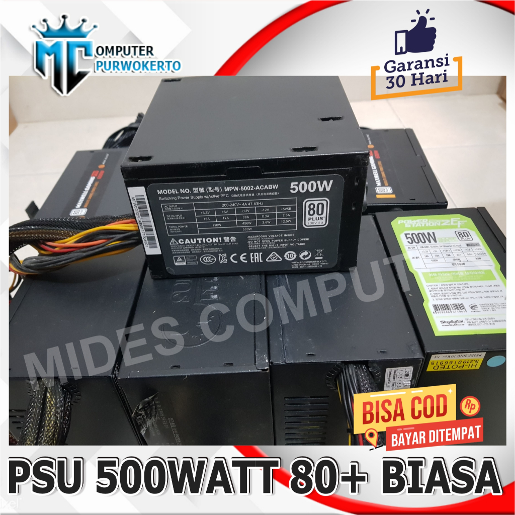 Jual PSU Power Supply 500W 600W Watt Pure 80+ 80 Plus | Shopee Indonesia