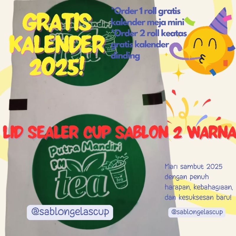 Jual Plastik Cup Seller Custom Tutup Cup Seller Free Desain isi 1000pcs ...