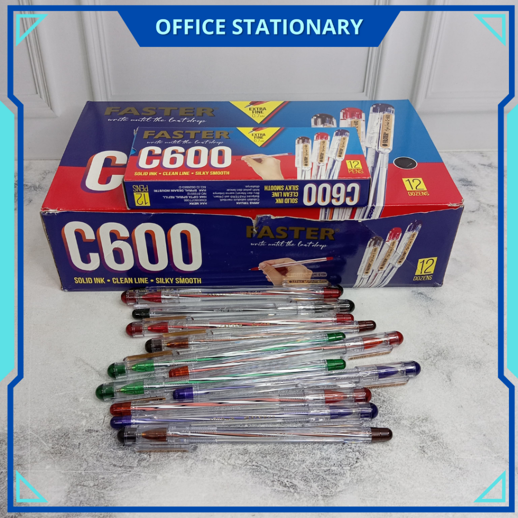 Jual OFS PULPEN FASTER C600 12 PCS | Shopee Indonesia