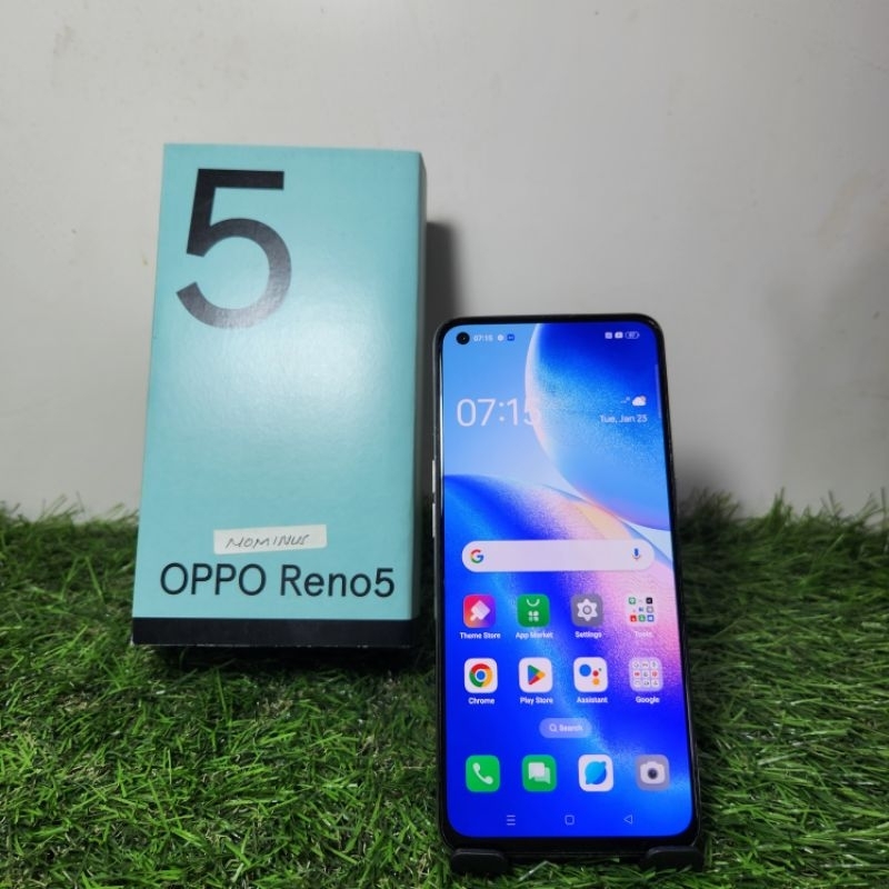 Jual RENO 5 4G 8/128GB SECOND ORIGINAL FULLSET MURAH | Shopee Indonesia