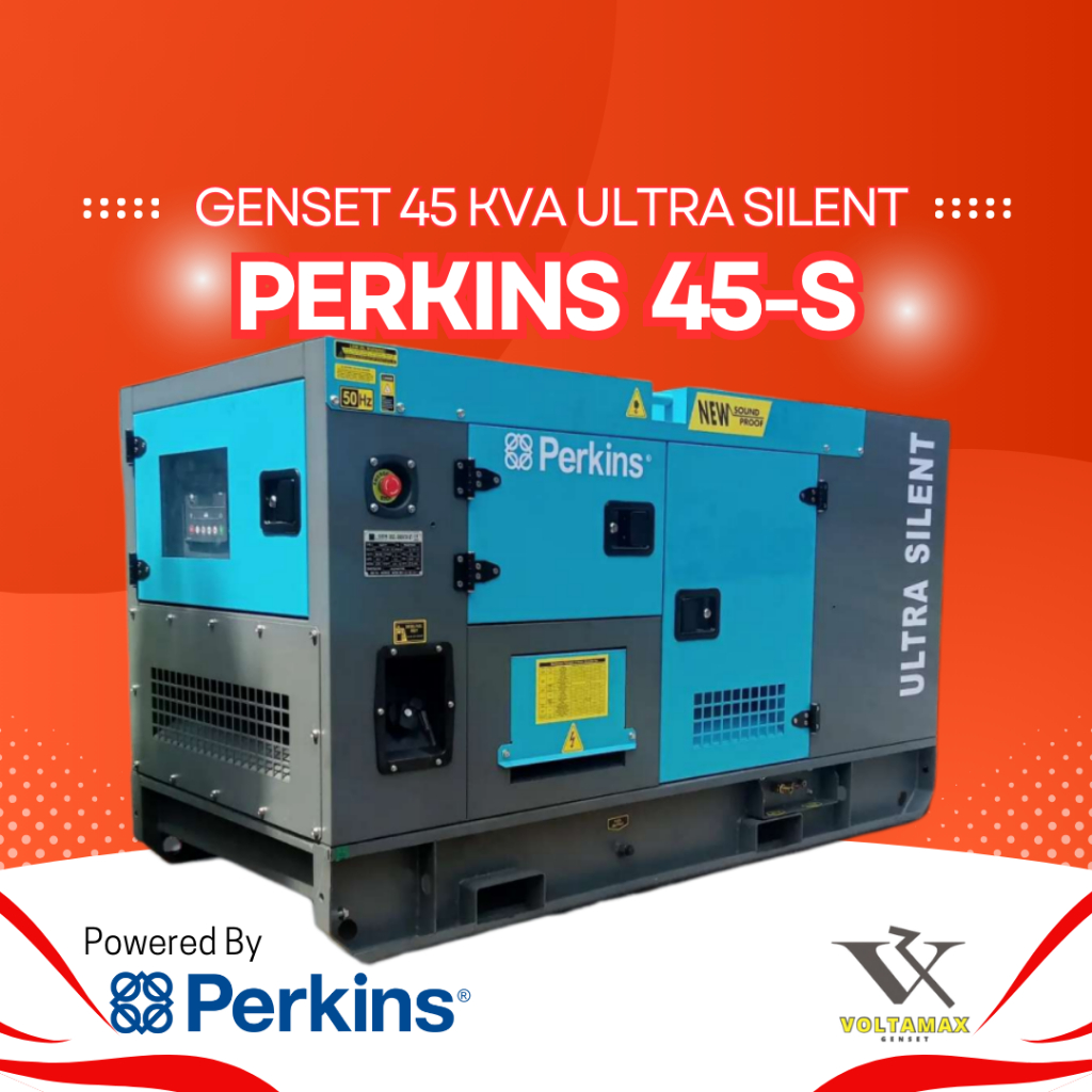 Jual [PERKINS] Genset 45 KVA Silent Diesel Genset Sound System Genset Industri Perkins 45-S ...