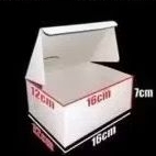 Jual dus snack 12x16 cm 12x16cm putih polos tebal | Shopee Indonesia