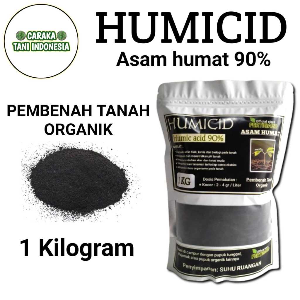 Jual Asam Humat HUMICID 1 KG Pupuk Pembenah Tanah Organik Untuk Kesuburan Tanaman | Shopee Indonesia