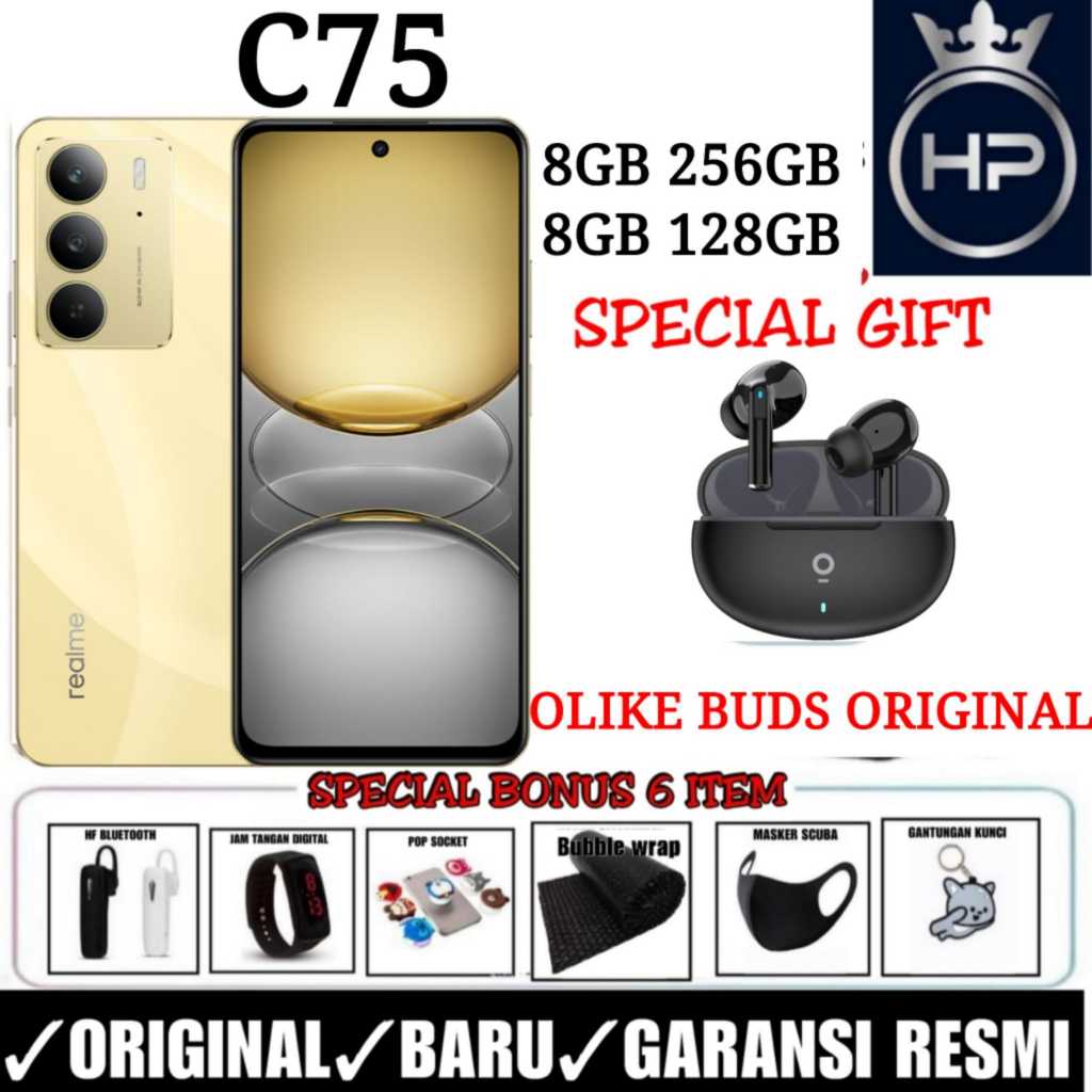 Jual REALME C75 8/128 & 8/256 & C75X 8/128 GARANSI RESMI | Shopee Indonesia