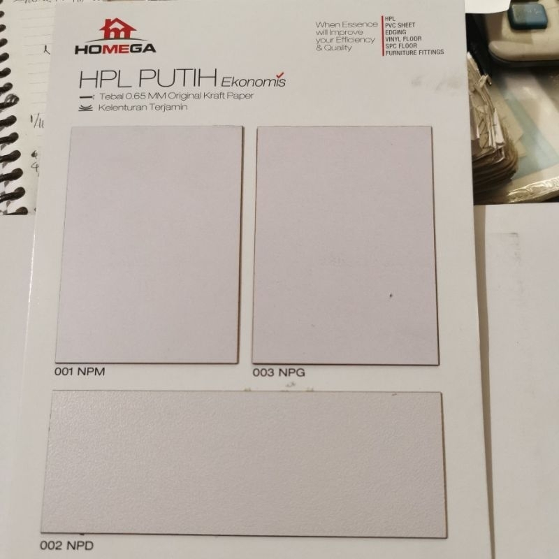 Jual HPL homega putih doff putih gloss kilap putih mate hpl murah ...