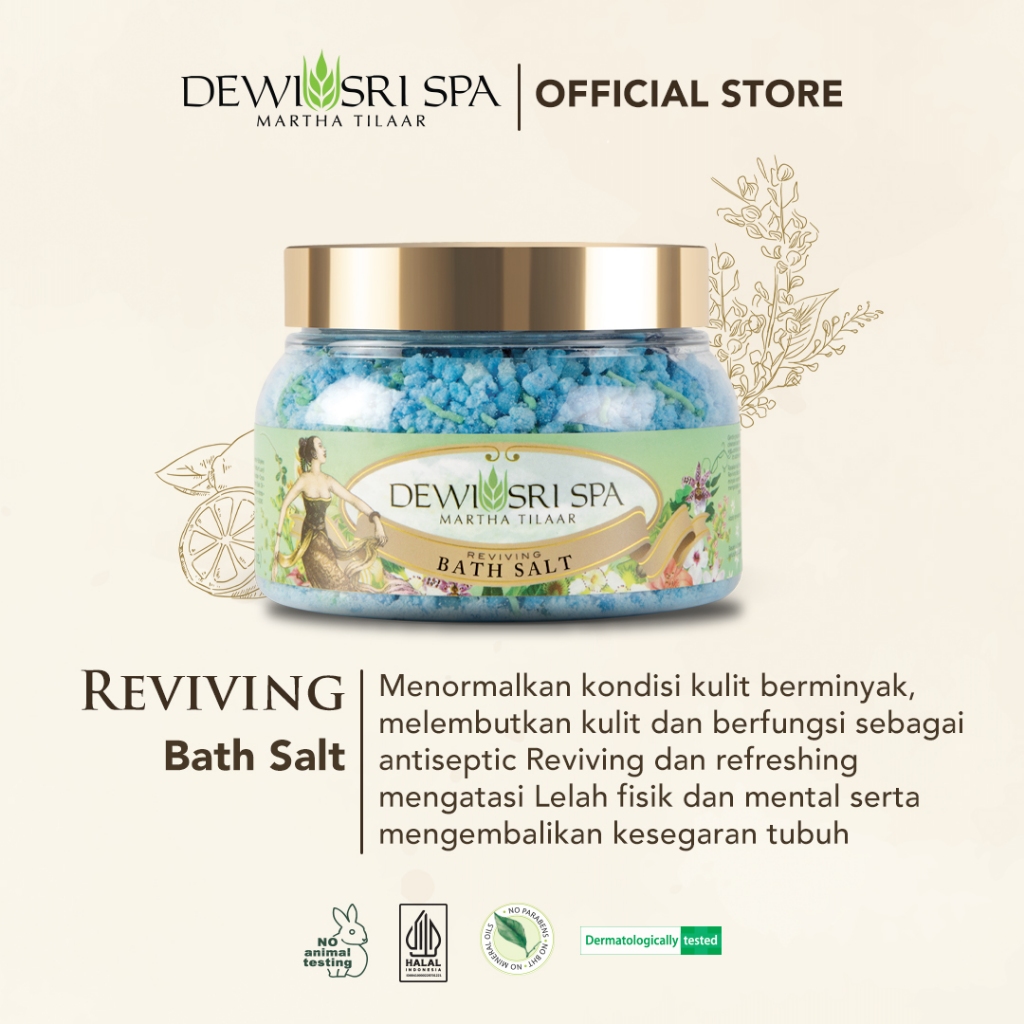 Jual Dewi Sri Spa Reviving Bath Salt 310 gr | Shopee Indonesia
