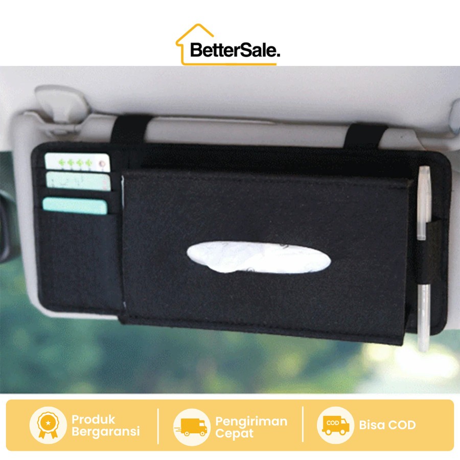 Jual Tempat Tisu Mobil Gantung Multifungsi Sun Visor Car Tissue Box ...
