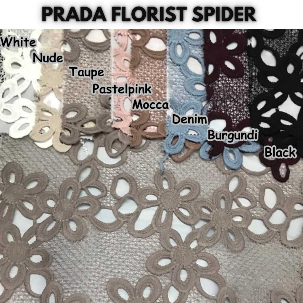 Jual Kain Brokat Prada Lace High Quality Bahan Brukat Lace Chemical ...