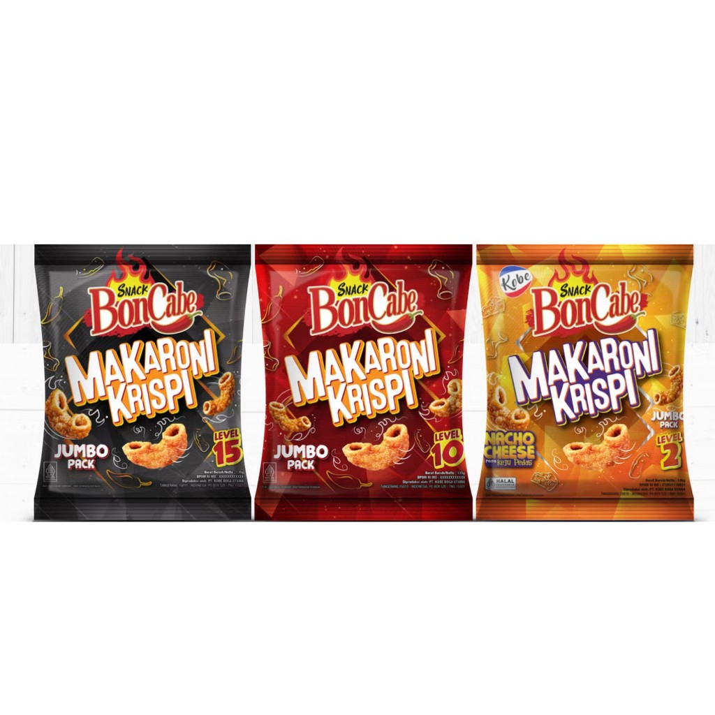 Jual SNACK MAKARONI KRISPI BON CABE / 1 RENCENG ISI 10 PCS / 20 GRAM ...