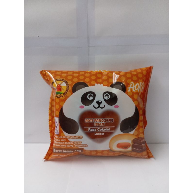Jual Roti Aoka panda Rasa Coklat | Shopee Indonesia
