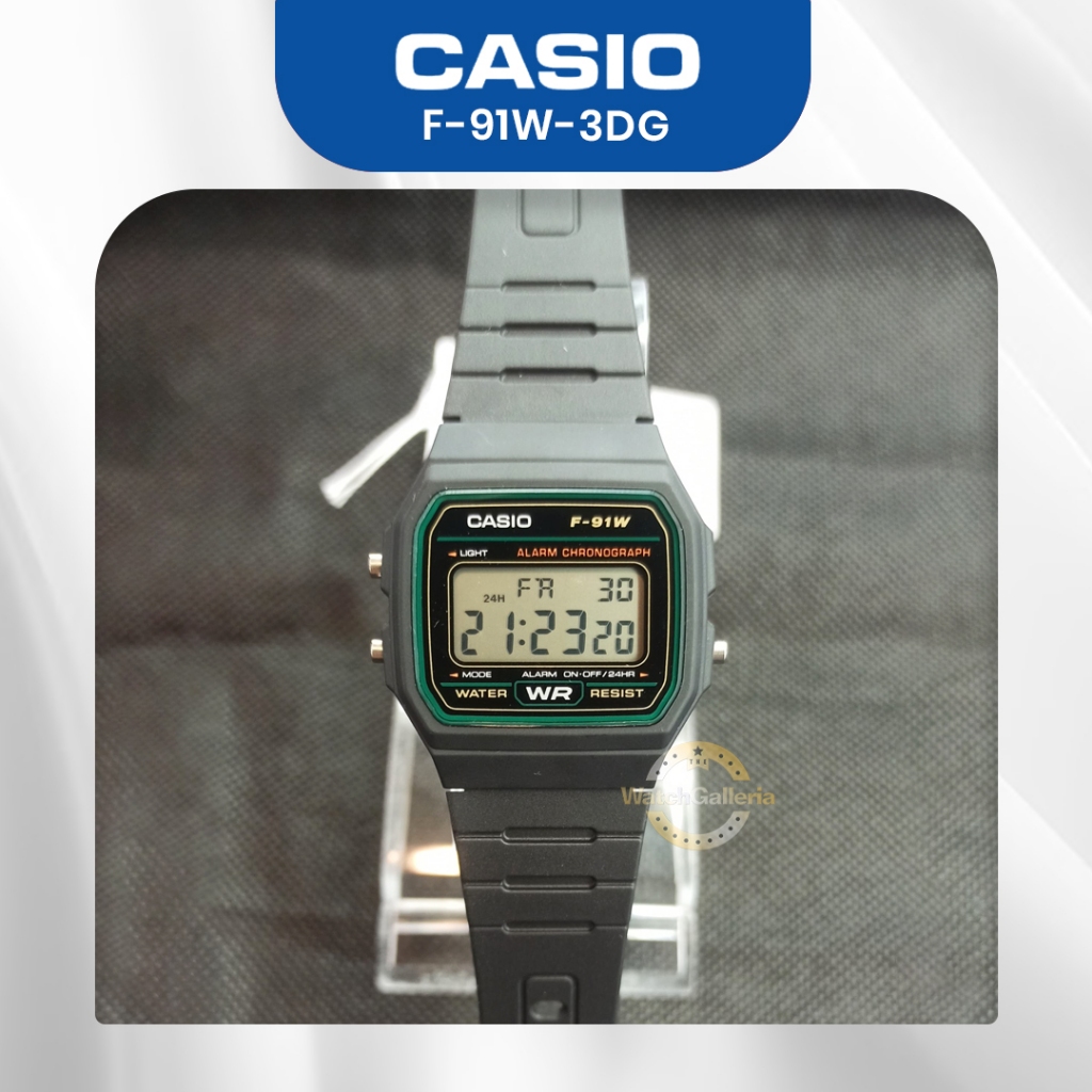 Jual Casio General Digital Man F-91W-3DG / F91W / F91W3 | Shopee Indonesia