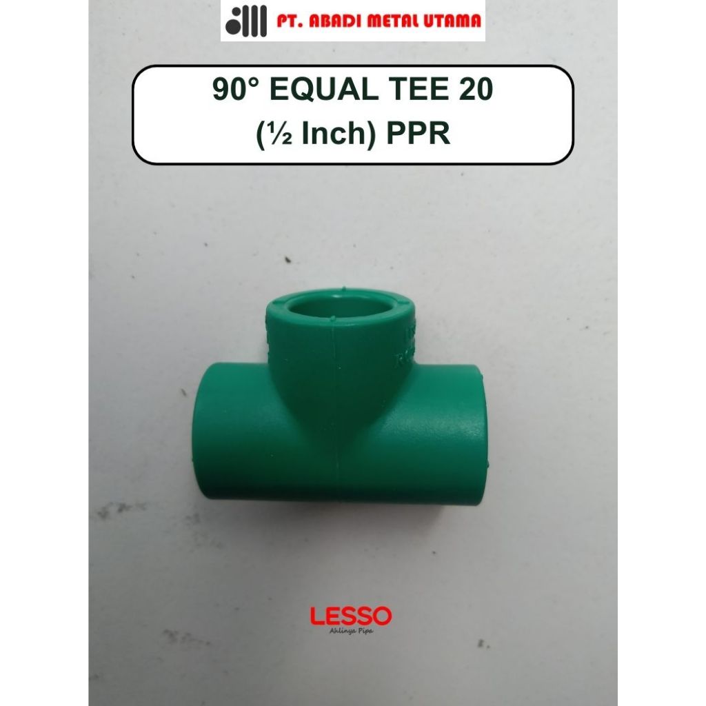 Jual TEE PPR LESSO GREEN 1/2 INCH ( 20 MM ) | Shopee Indonesia