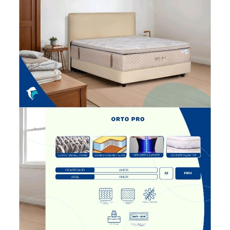 Jual 1 pc atau 1 set kasur merk Ocean Bed type Orto Pro asli original ...
