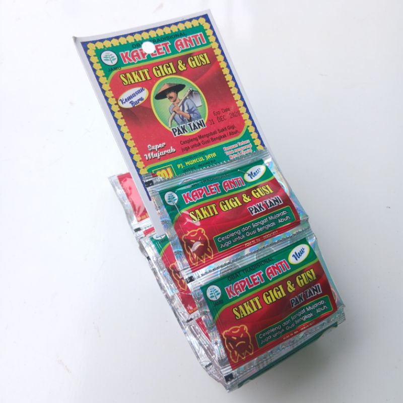 Jual PIL SAKIT GIGI CAP PAK TANI ORIGINAL 100% | Shopee Indonesia