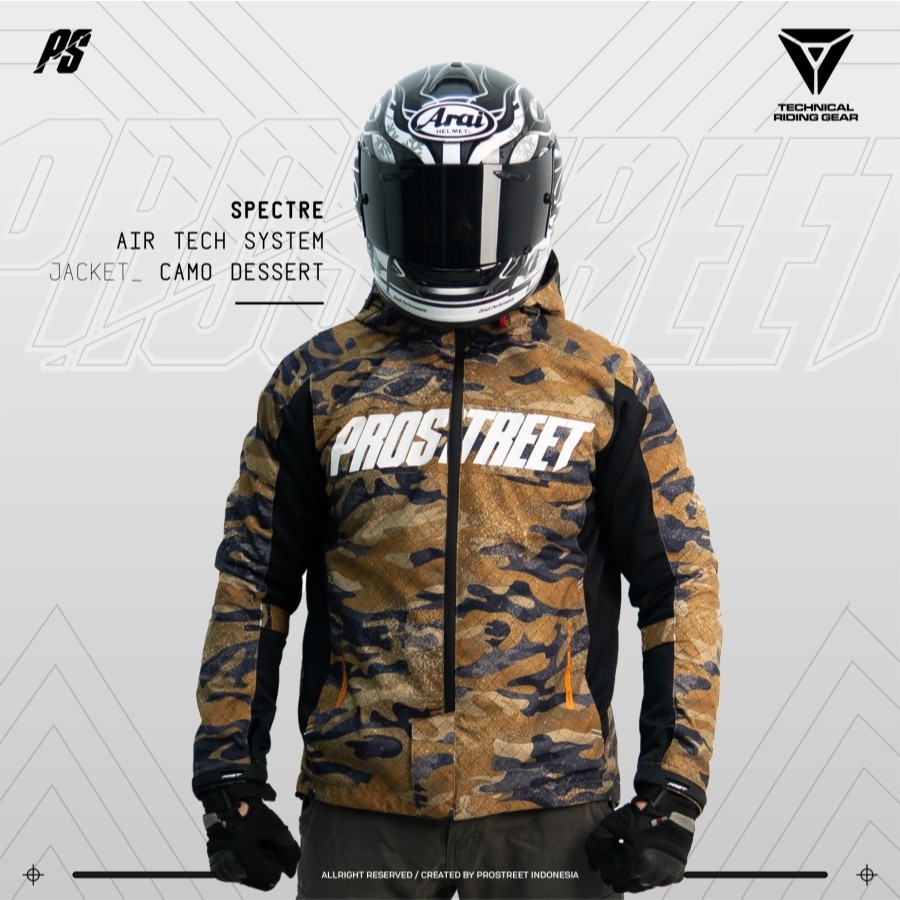 Jual Jaket Motor Prostreet Spectre Air Tech System Camo Dessert ...