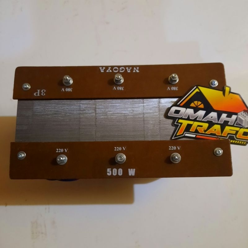 Jual trafo step up down 3 phase 500 watt 380v ( rst ) / 220v ( rst ...