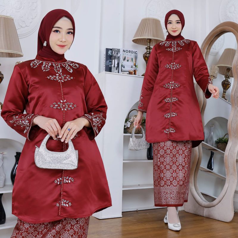 Jual SETELAN KEBAYA KURUNG MELAYU//BEKAYA KURUNG PAYET ZZ TERBARU/ BAJU KURUNG MODERN/KEBAYA ...