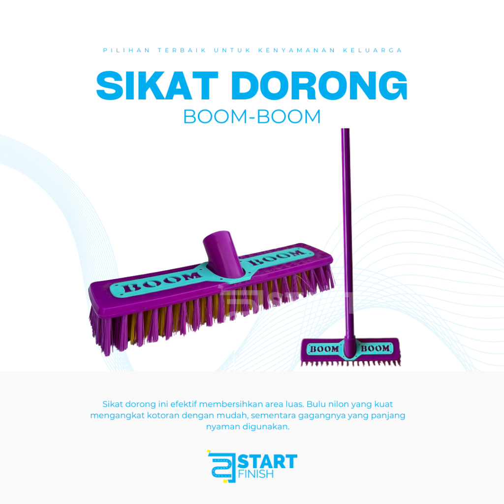 Jual Sikat Dorong Lantai Kamar Mandi BOOM BOOM CLEAN | Sikat Toilet ...
