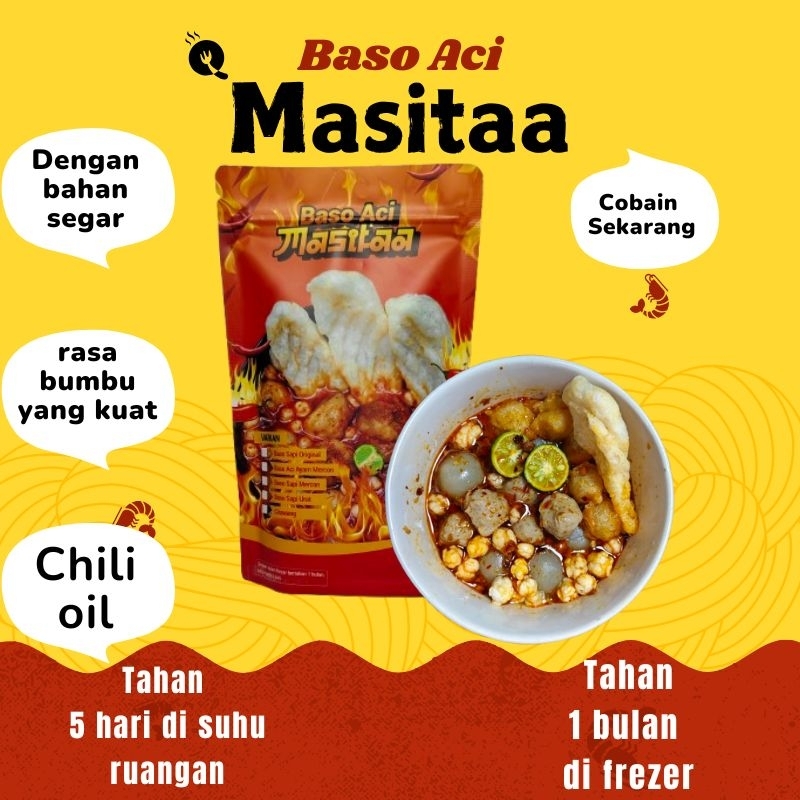 Jual Baso Aci Masitaa - Baso Aci Baso Sapi Original Sambal Chili oil 01 ...