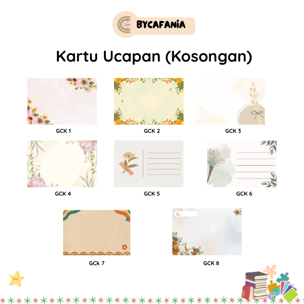 Jual [isi 20] Kartu Ucapan Greeting Card Kosong Kertas Tebal | Shopee ...