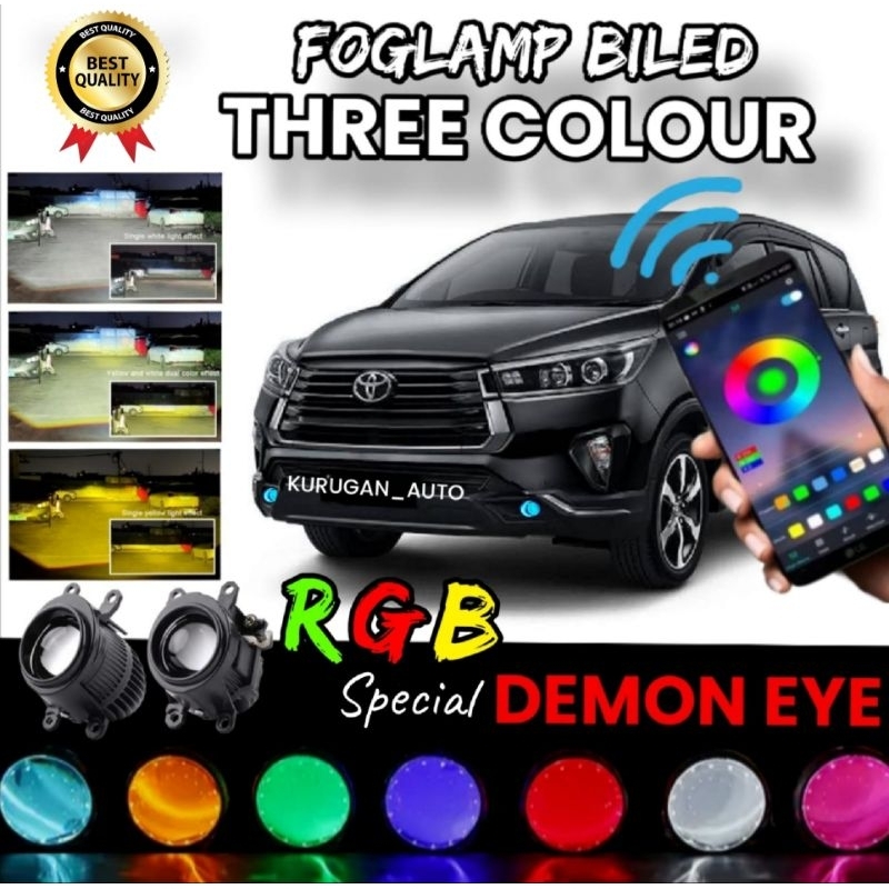 Jual FOGLAMP BILED VENTURER NEW TIPE V INNOVA REBORN RGB MATRIX 3 WARNA ...