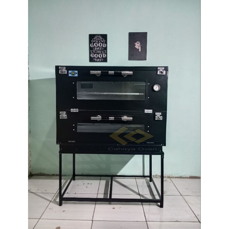 Jual OVEN GAS UKURAN 90x55x70 BAHAN COLLOR BOUND HITAM DOFF, OVEN GAS ...