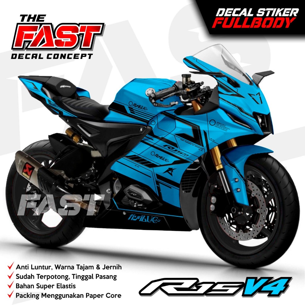 Jual Stiker R15 V4 Decal R15 V4 Striker Decal Motor Yamaha R15 V4 ...