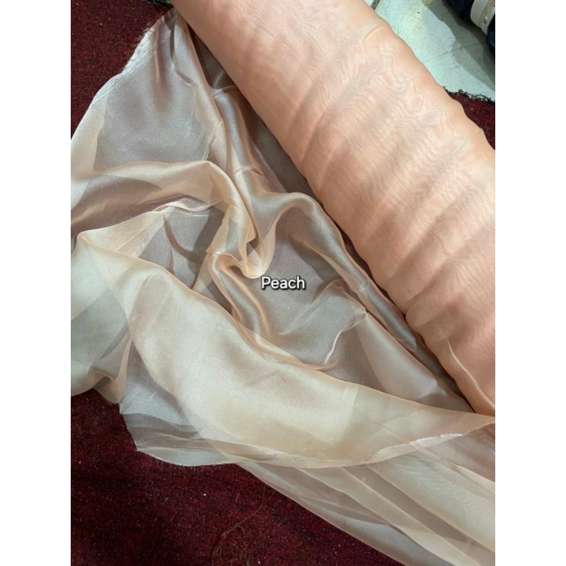 Jual Kain Chiffon Silk / Sifon Semi Sutra Glossy / Bahan Super Halus ...
