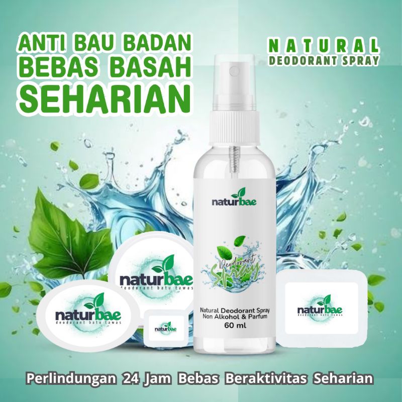 Jual Naturbae Batu Tawas Spray Deodorant Alami Anti Bau Badan Tawas ...