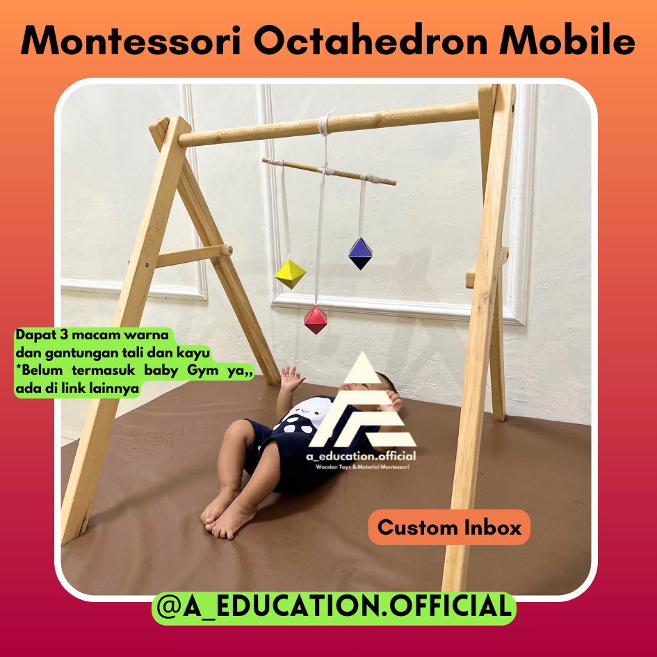 Jual Montessori Octahedron Mobile For baby Montessori Baby Mobile ...