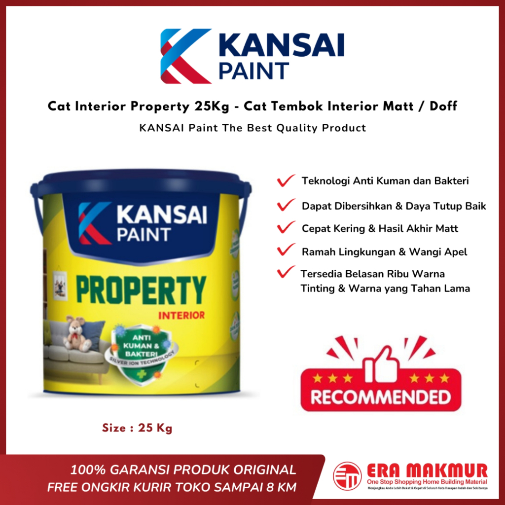 Jual KANSAI Paint - Cat Interior Property 25Kg - Cat Tembok Interior ...